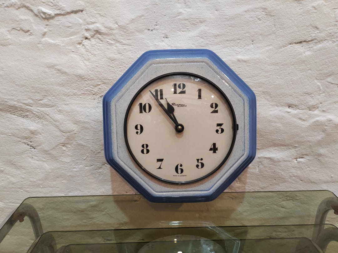 50 Richter Ceramics Wall Clock Made in West Germany - Etsy