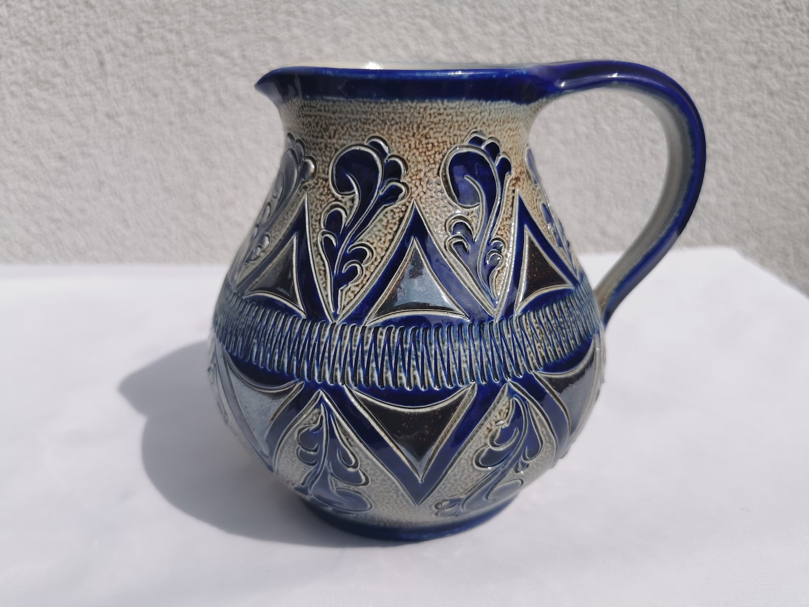 Vintage Blue Ceramic Pot Handmade West Germany 1984 - Etsy