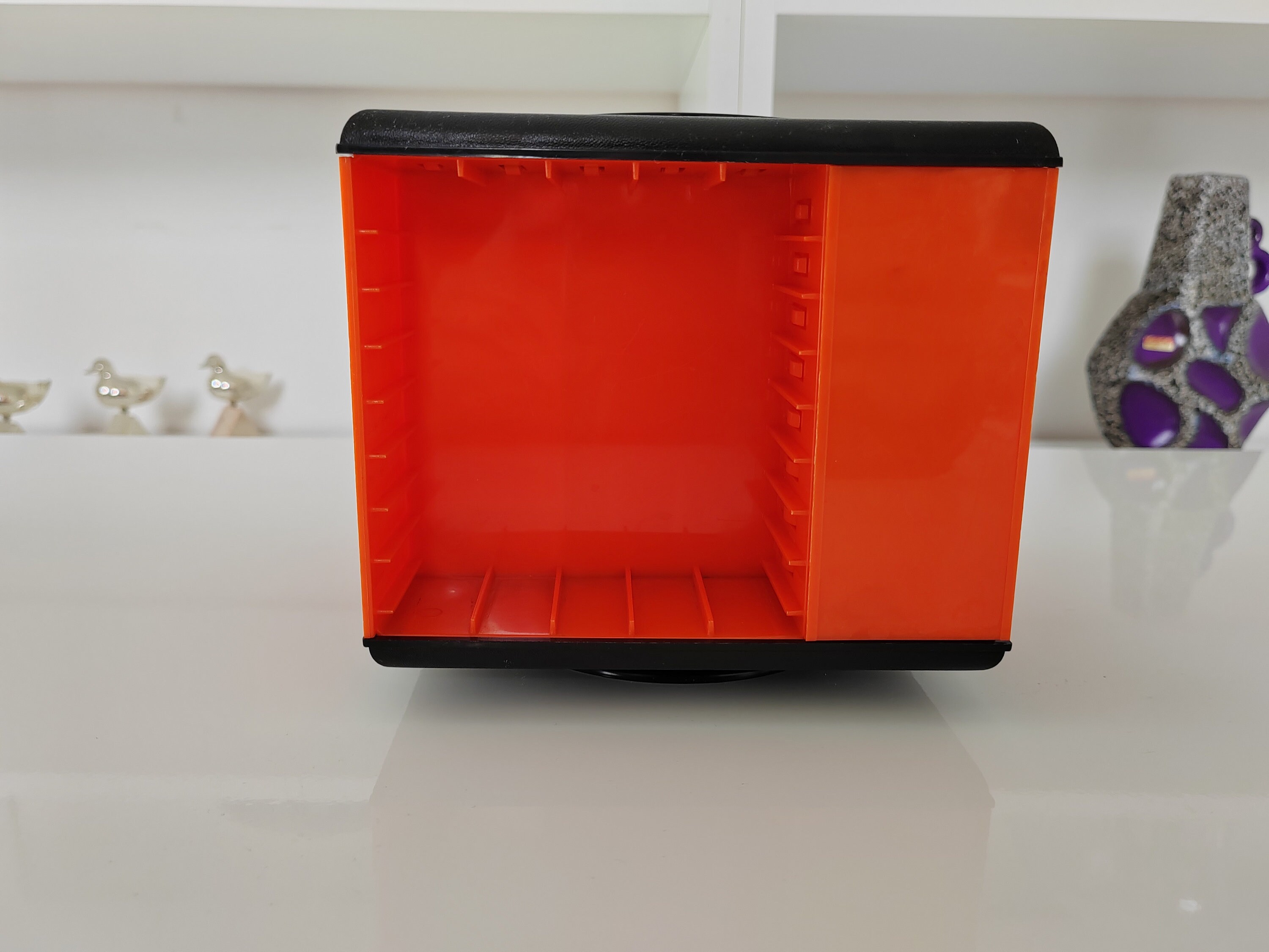 Vintage Cassette Rack Music Tape Stand Holder Audio Tape Storage Box ...