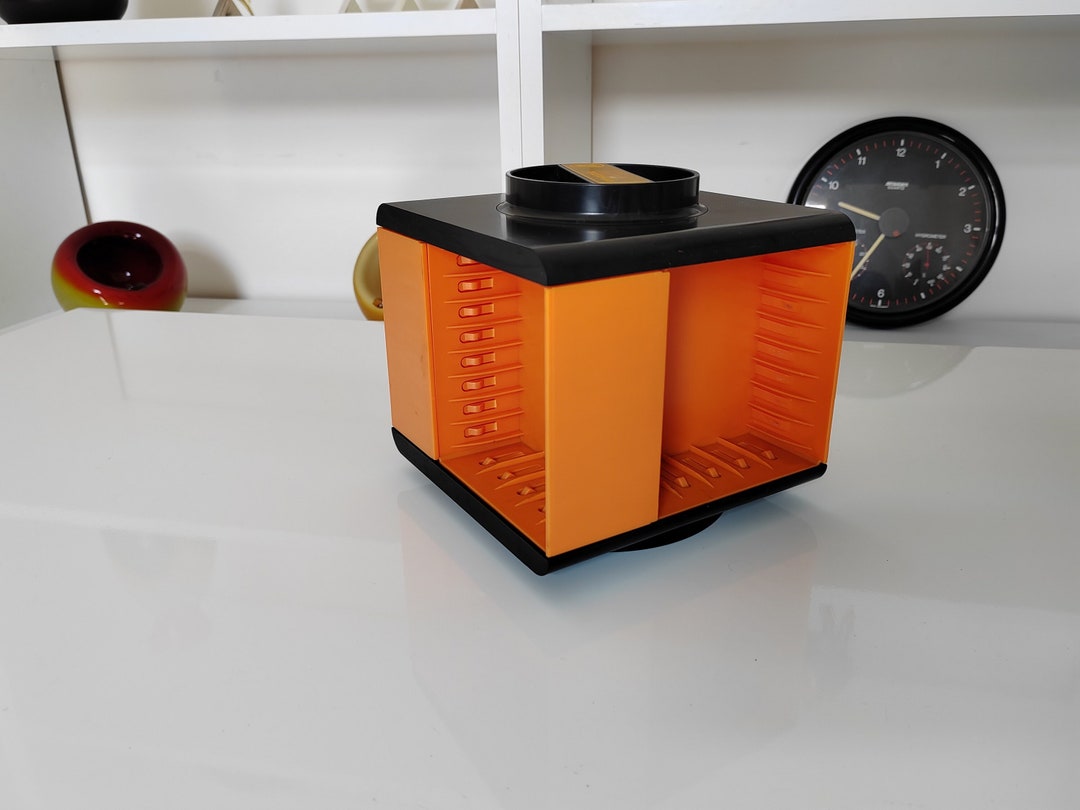 Vintage Cassette Rack Music Tape Stand Holder Audio Tape Storage Box ...