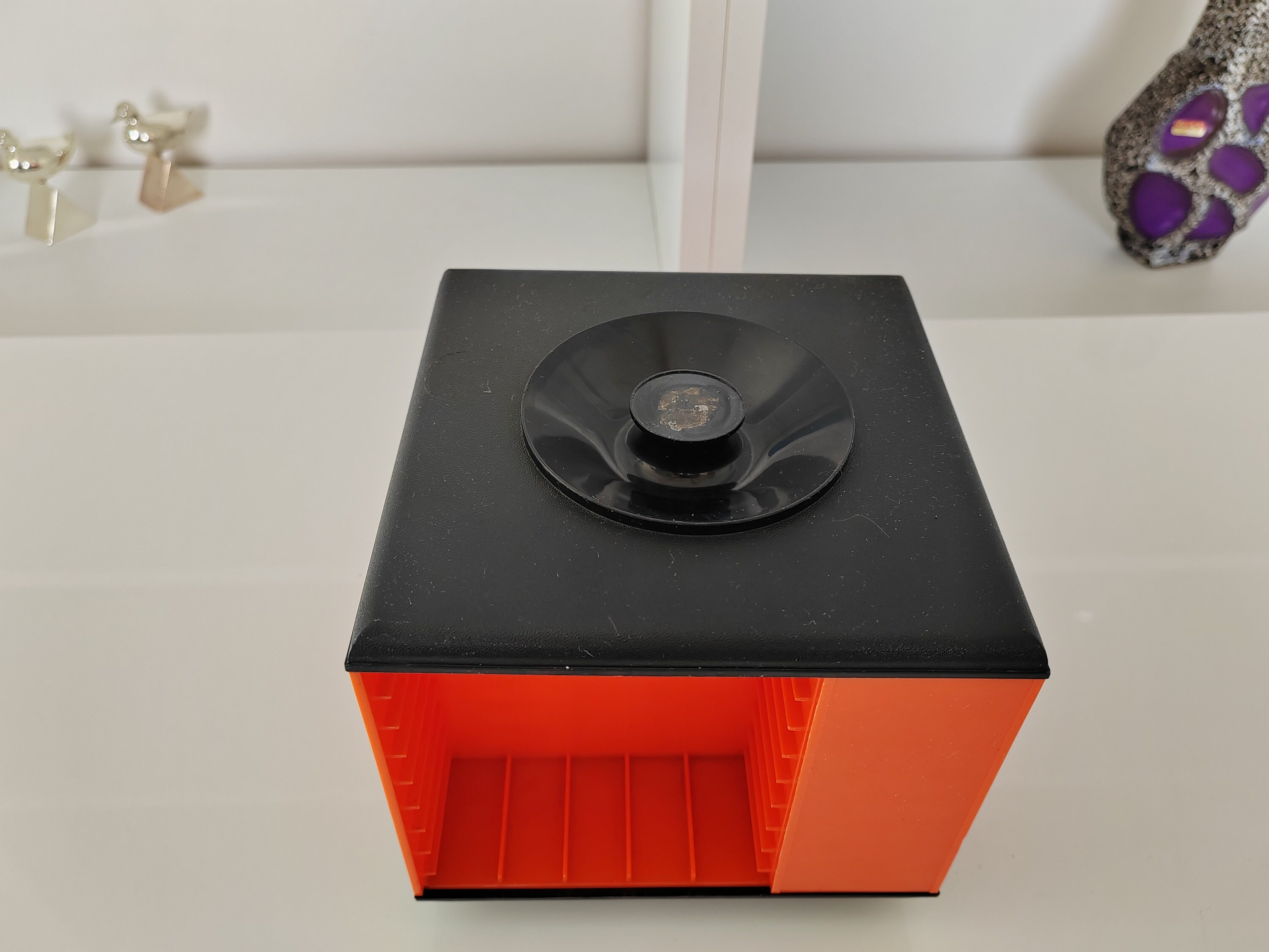 Vintage Cassette Rack Music Tape Stand Holder Audio Tape Storage Box ...