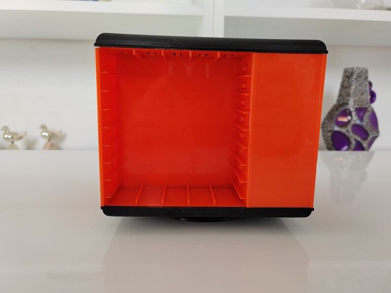 Vintage Cassette Rack Music Tape Stand Holder Audio Tape Storage Box ...