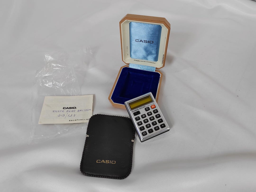 1970s Casio Micro-mini Calculator Pocket Calculator in the Original ...
