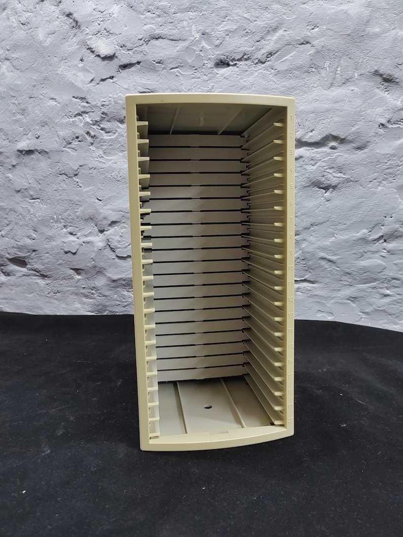Retro CD System Rack Made by Actiu Spain CD Case 20 Cds Storage Holder ...
