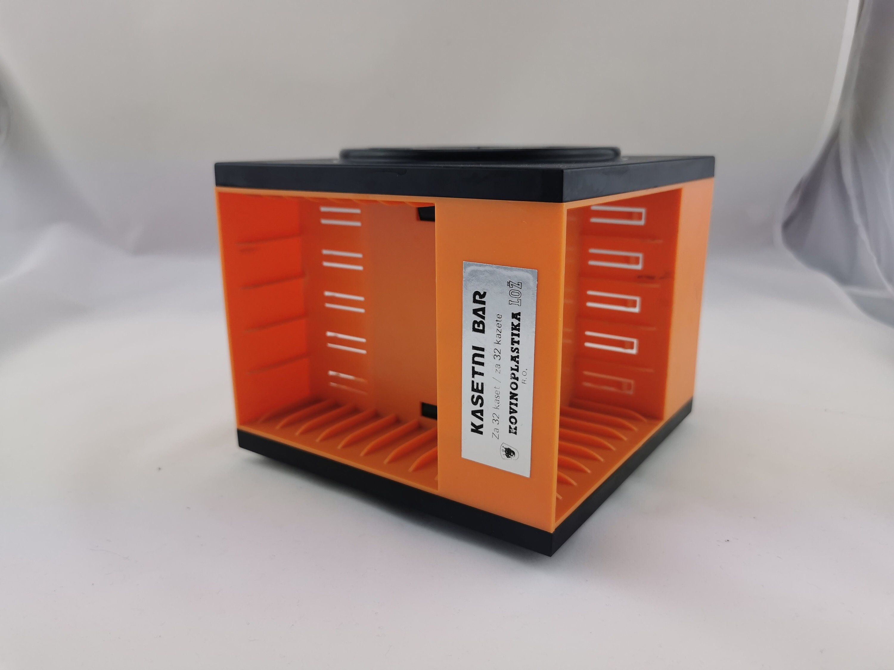 Vintage Cassette Rack Music Tape Stand Holder Audio Tape Storage Box ...