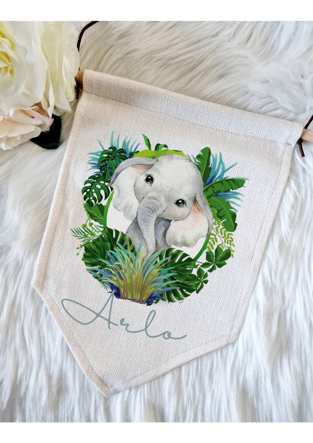 Jungle Safari/dinosaur Pennant Flag - Etsy