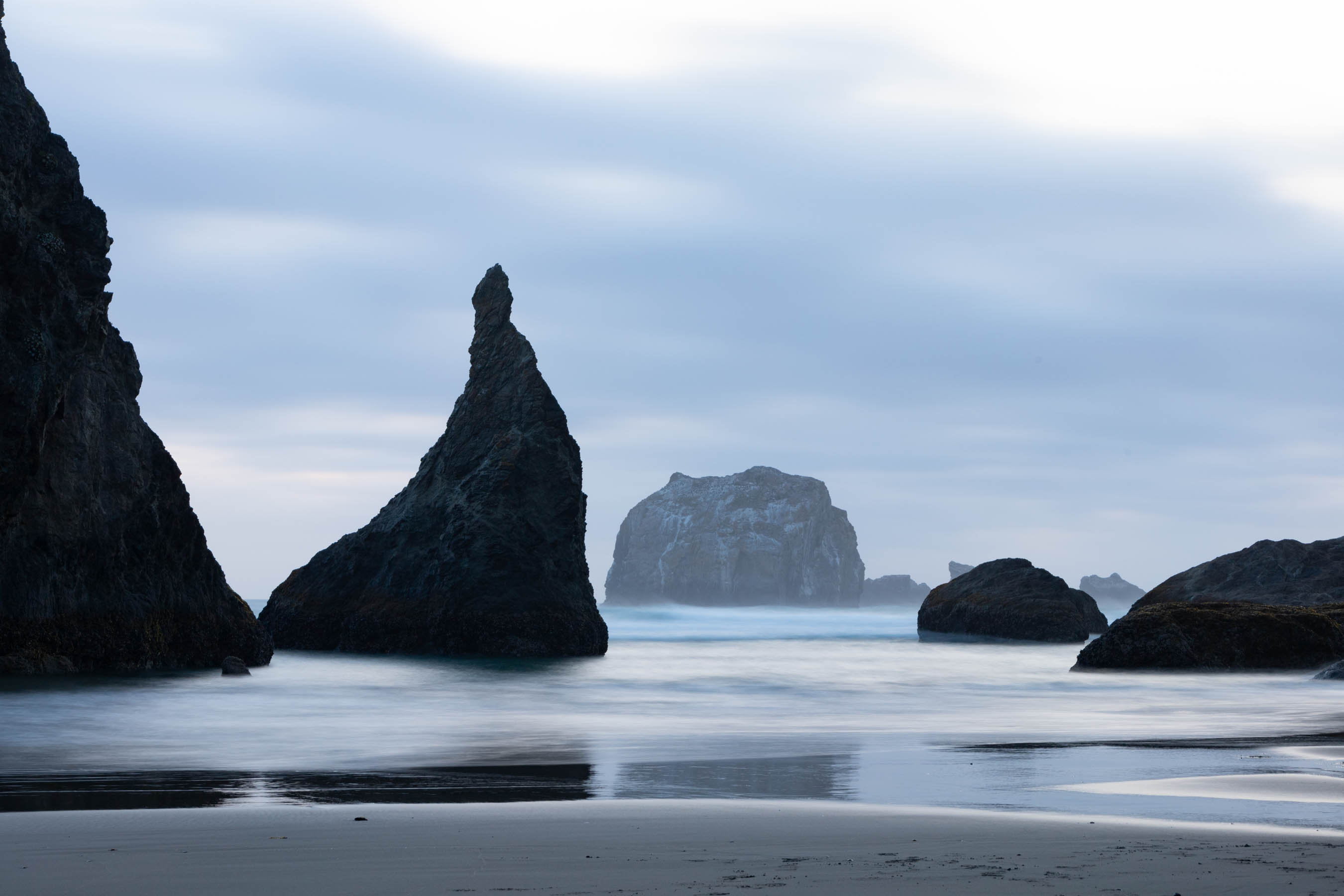 Eerie Sea Stack Print | Wall Art | Wizard's Hat | Bandon Oregon | - Etsy