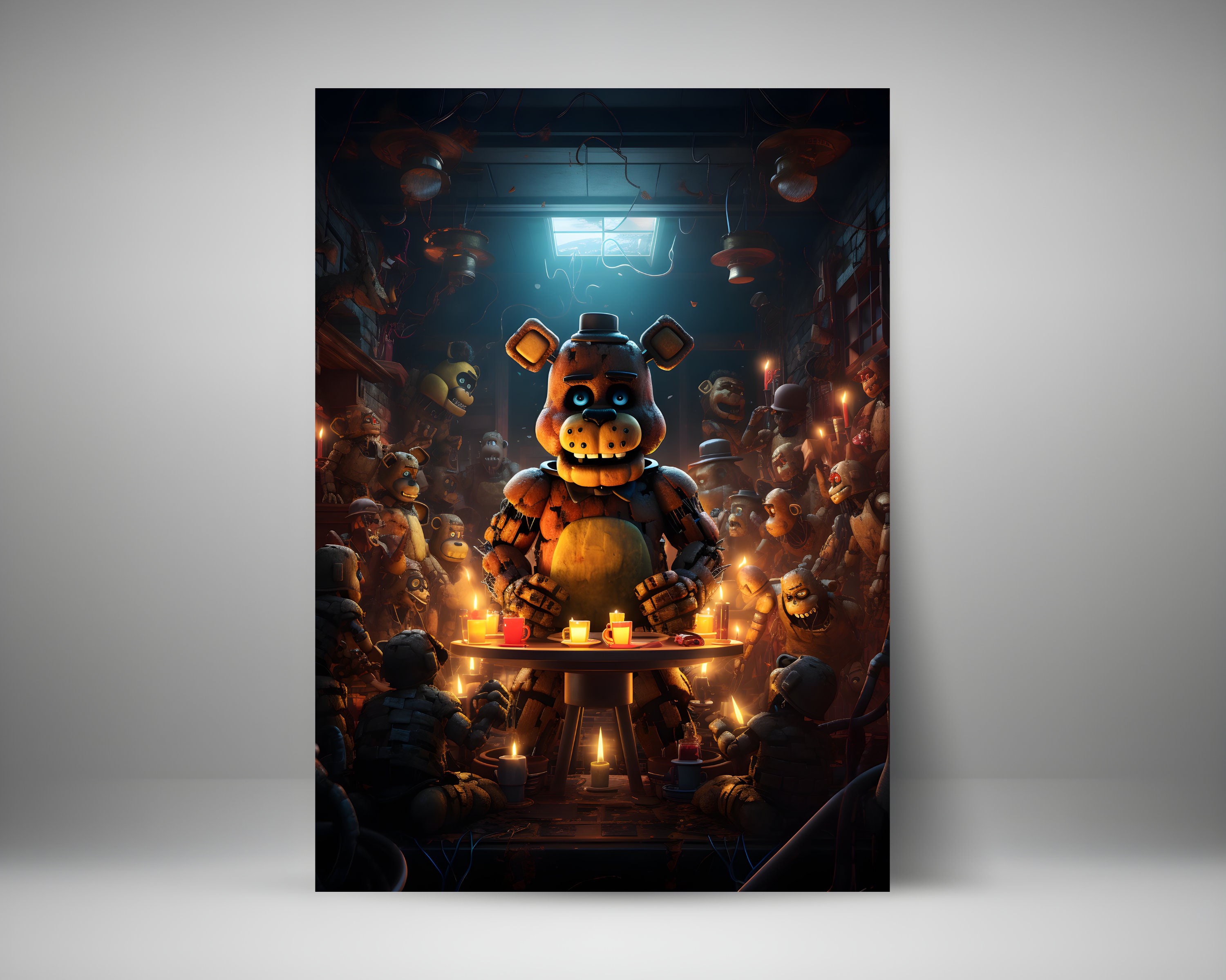 FNAF Poster, Five Nights at Freddie's Poster, Freddy Poster, Freddy ...