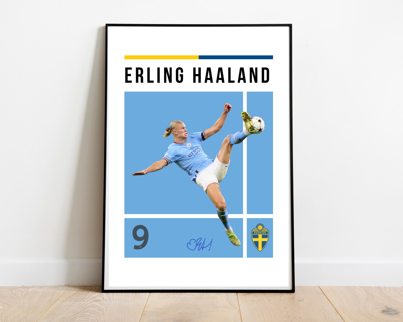 Erling Haaland Poster, Erling Haaland Print, Erling Haaland, Haaland ...