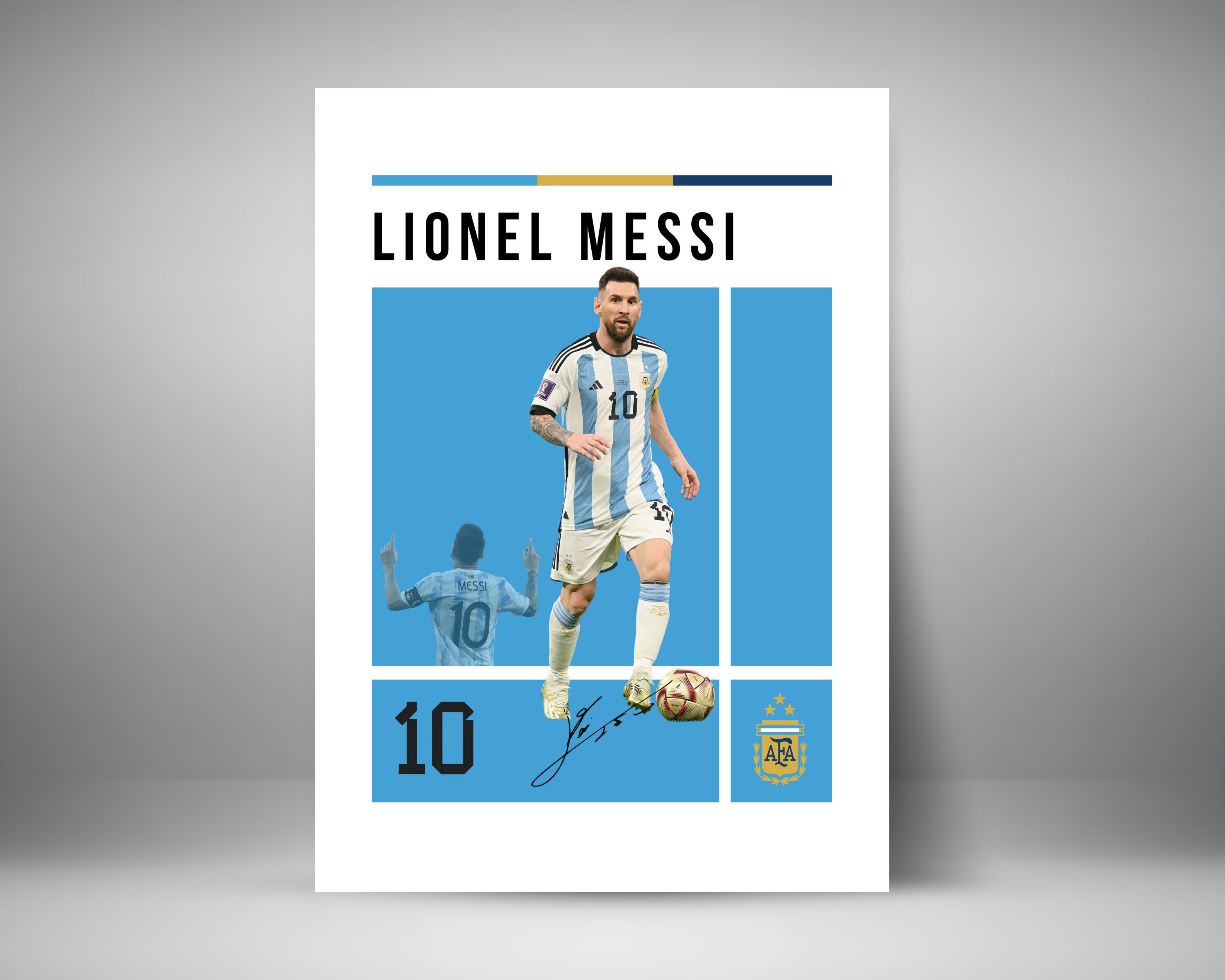 Lionel Messi Argentina Poster/canvas Print, Messi Wall Art, Messi Wall ...