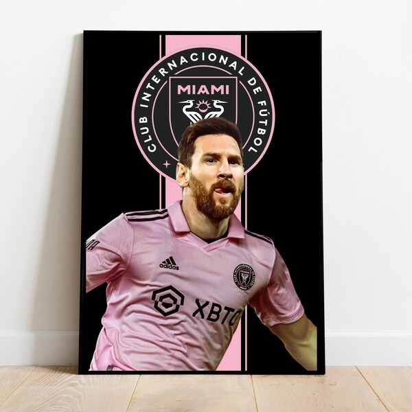 Messi Inter Miami Poster - Etsy