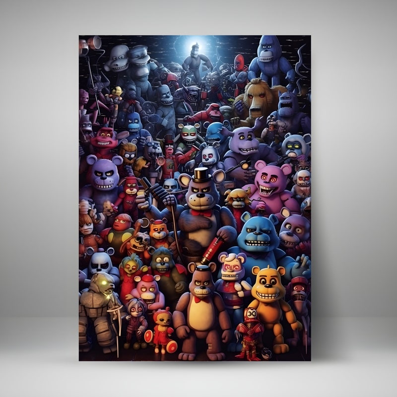 Celebrate Five Nights at Freddys Poster - Etsy
