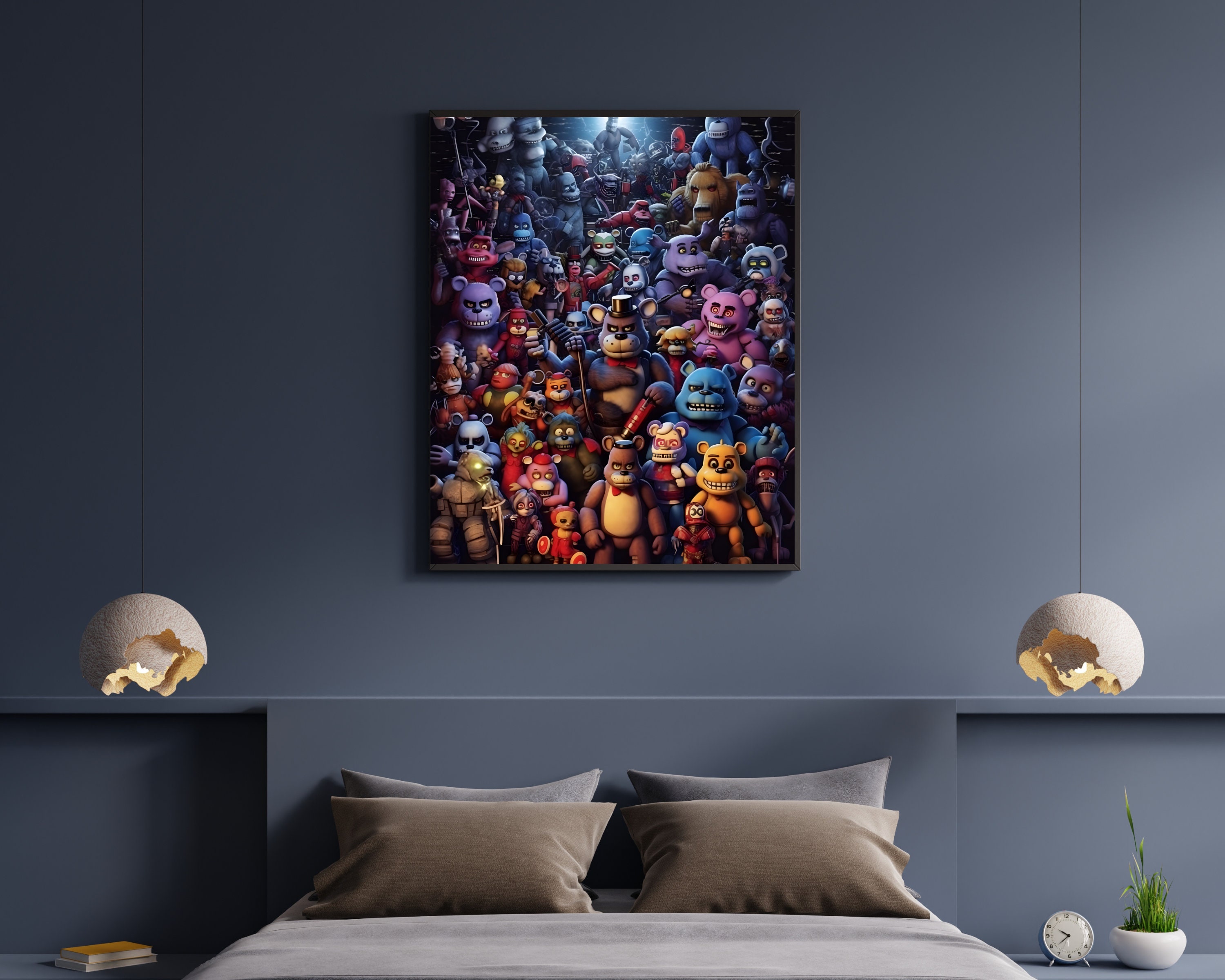 FNAF Poster, Five Nights At Freddie's Poster, Freddy Poster, Freddy ...