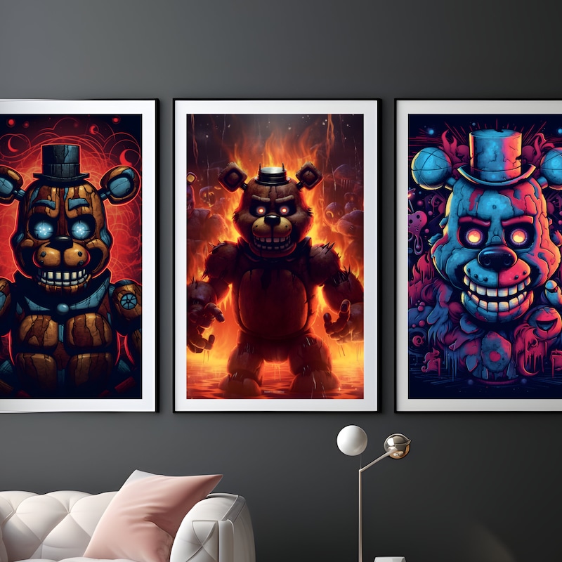 Celebrate Five Nights at Freddys Poster - Etsy