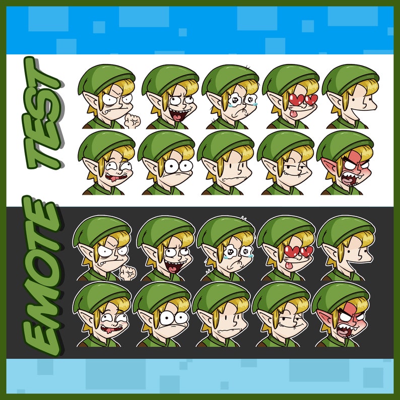 PACK EMOTE LINK zelda funny, cartoon, for twitch, kick, youtube ...
