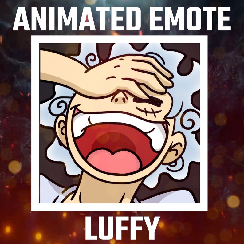 HD Gear 5 Luffy Animated Emote / Twitch, Kick, Youtube, Discord ...