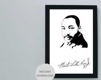 Martin Luther King Signature - Etsy