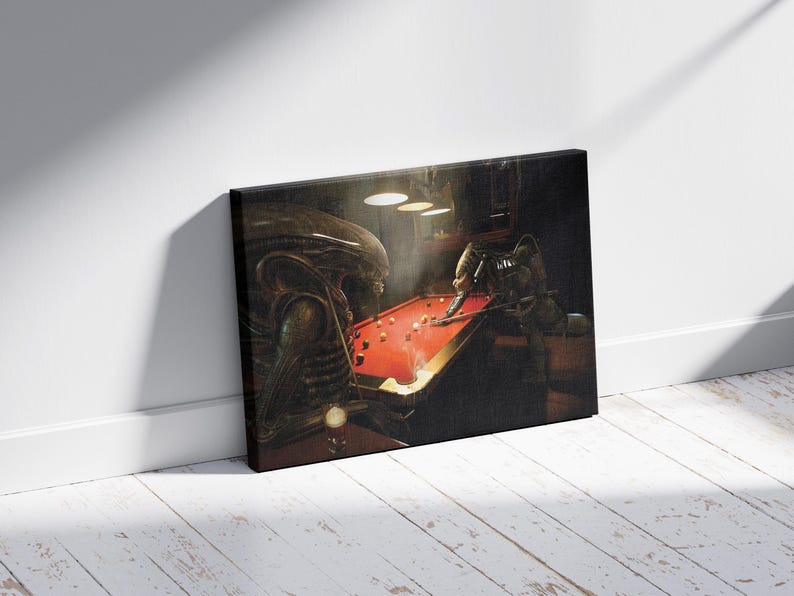 Alien Vs Predator Pool Poster: Sci-fi Movie Art - Etsy