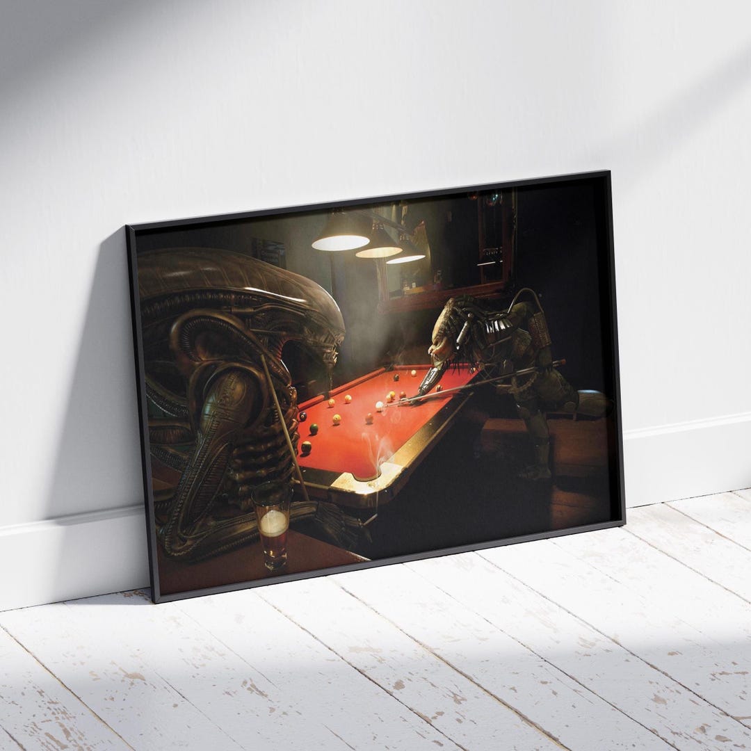 Alien Vs Predator Pool Poster: Sci-fi Movie Art - Etsy