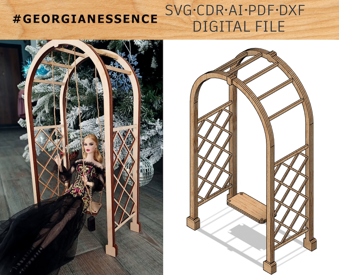 Laser-cut Arch Swing Design for 1/6 Scale Dolls (H044F) - Etsy