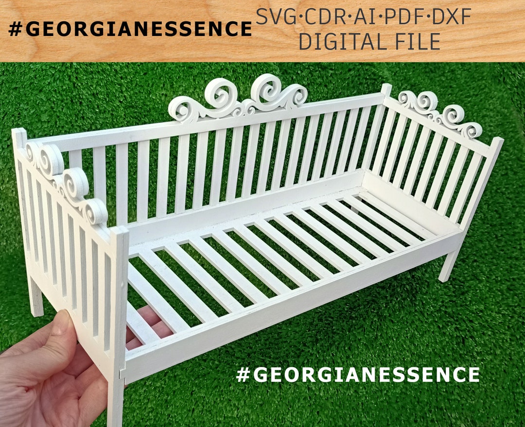 Laser-cut Bed Design for 1/6 Scale Dolls (H025F) - Etsy