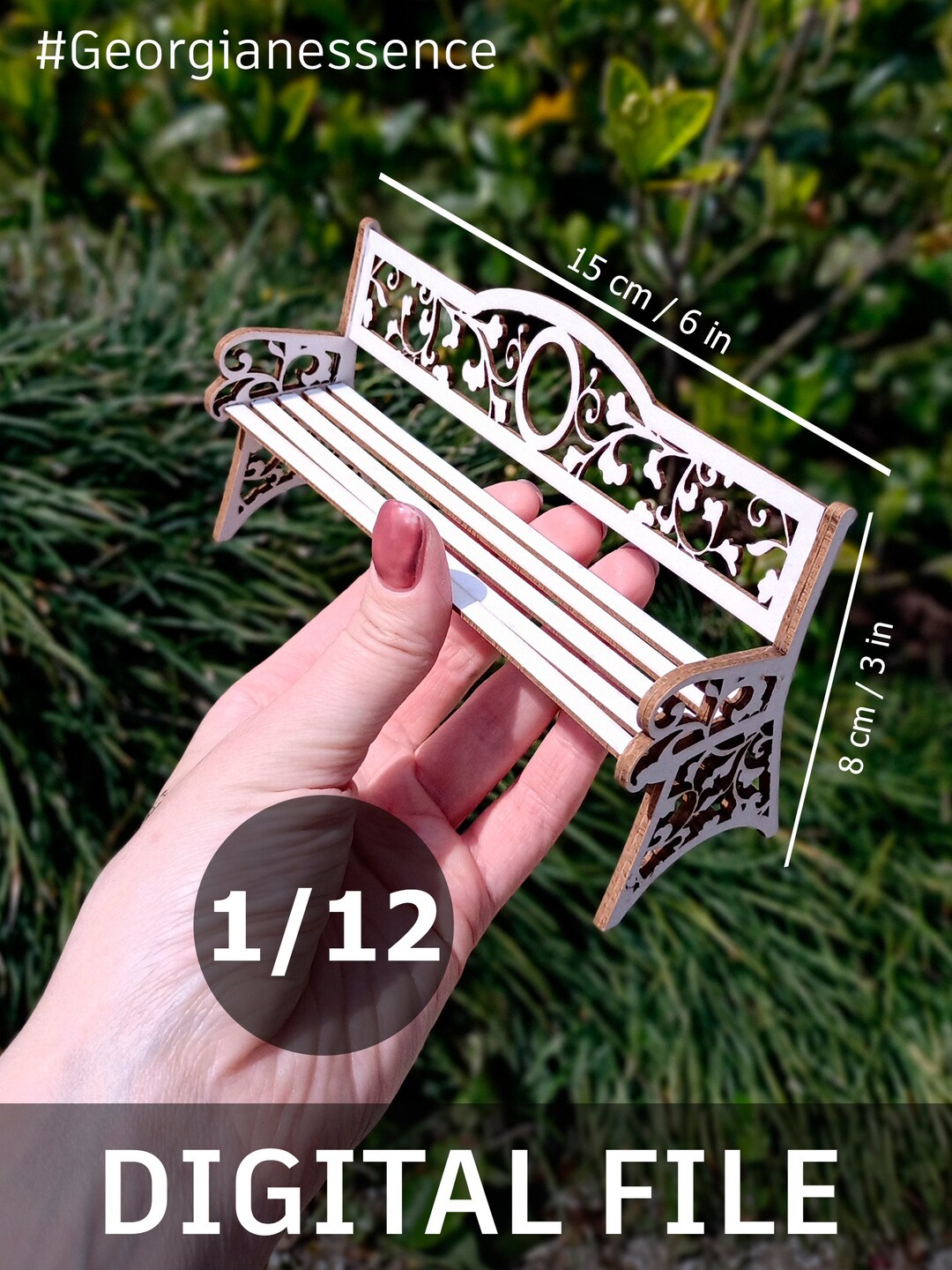 Laser Cut Files. Doll Bench. Suitable for 1/12 Dolls (00206) - Etsy