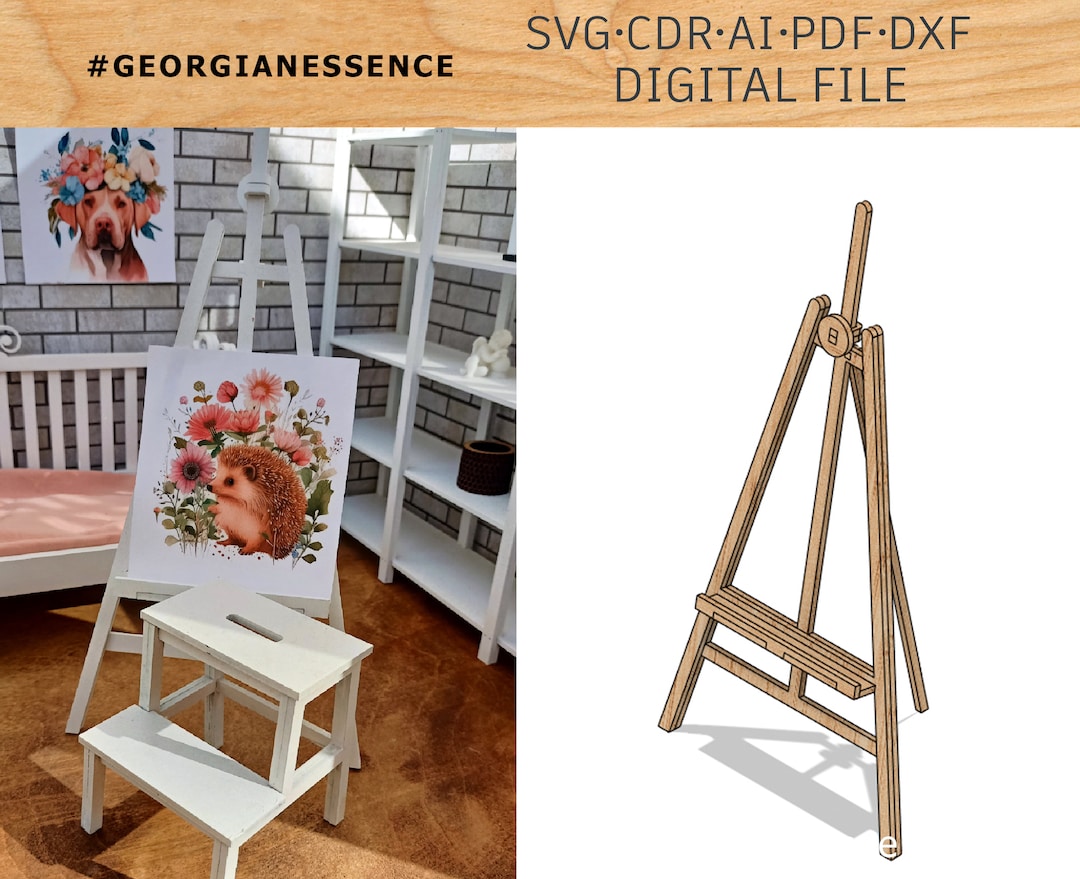 Laser-cut Easel Design for 1/6 Scale Dolls (H021F) - Etsy
