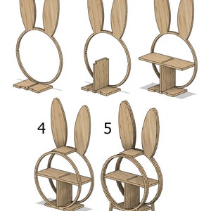 Laser-cut Shelf Rabbit Design for 1/8 Scale Dolls (H042F) - Etsy
