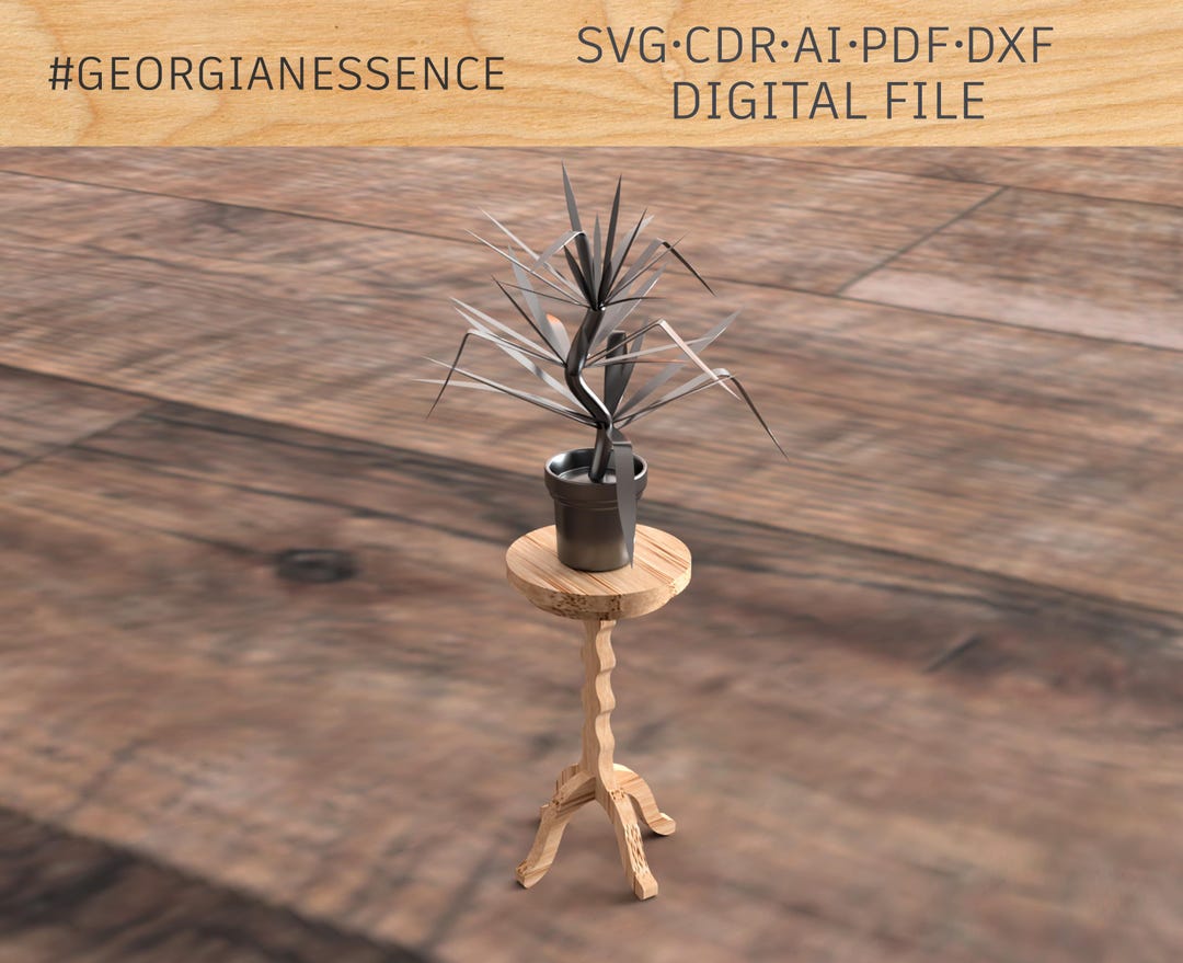 Laser Cut Files Thickness 3 Mm, 3.2 Mm, 4 Mm, 6 Mm. Doll Flower Stand ...