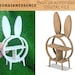 Laser-cut Shelf Rabbit Design for 1/8 Scale Dolls (H042F) - Etsy