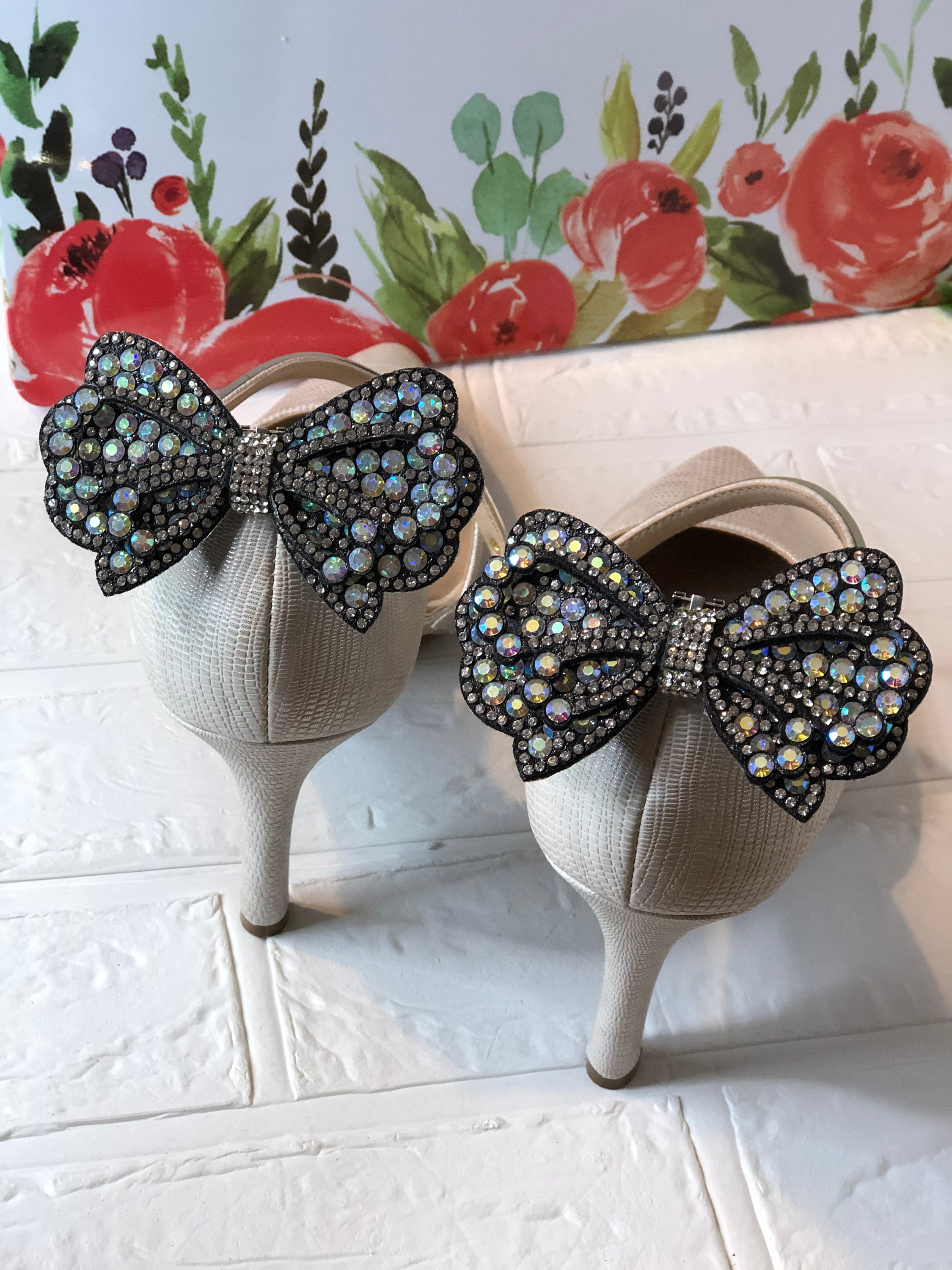 Sparkly Rhinestone Butterfly Shoe Clips - Bridal Shoe Jewels - Etsy