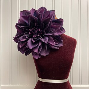 Large Purple Flower Brooch Large Flower Purple Flower Large Brooch ...