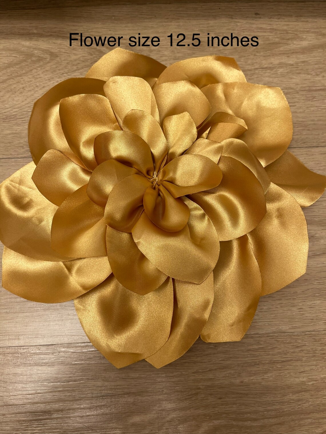 Big Large Gold Flower Brooch Pin Shoulder Corsage Oversized Brooch ...