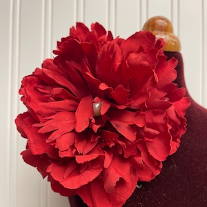 Red Flower Brooch Pin Shoulder Corsage Red Flower Pin Women’s Flower ...