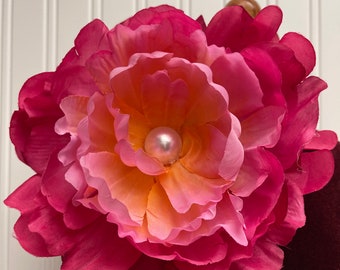 Light Pink Flower Brooch Pin Shoulder Corsage Light Pink Flower Brooch ...