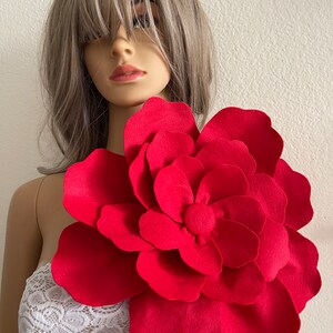 Yellow Large Flower Brooch Pin Shoulder Corsage Flower Brooch Pin ...