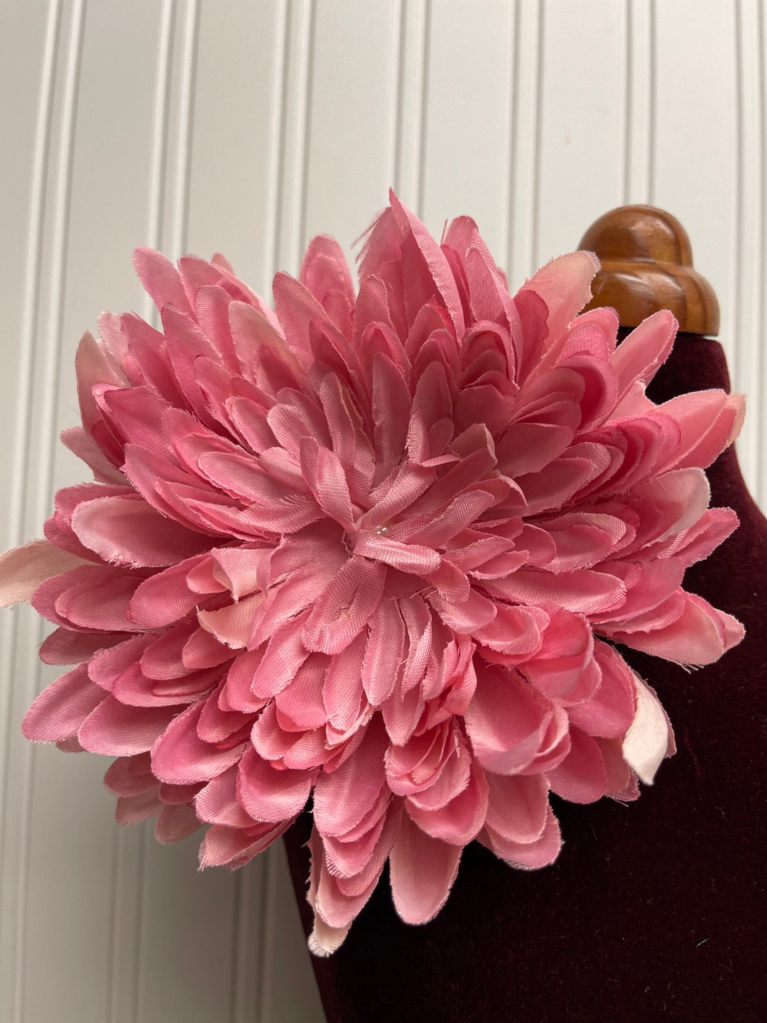 Large Pink Flower Brooch Pin Pink Flower Brooch Shoulder Corsage ...