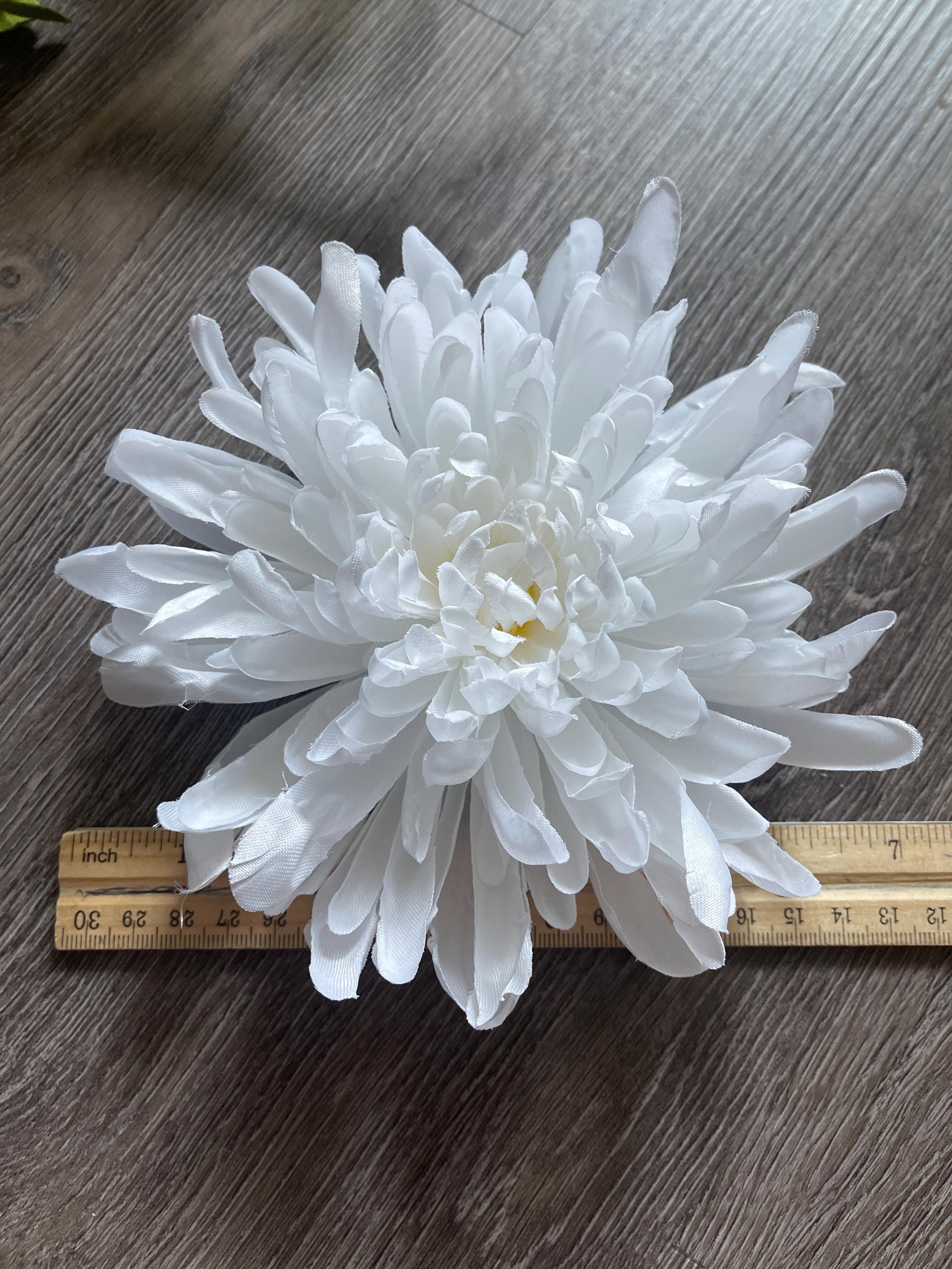 White Large Flower Brooch Pin Flower Brooch Shoulder Corsage Bridal ...