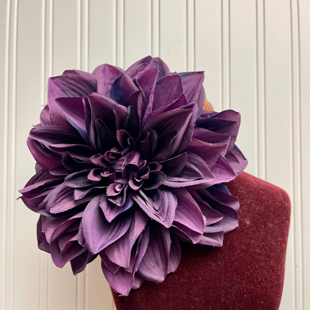 Large Purple Flower Brooch Large Flower Purple Flower Large Brooch ...