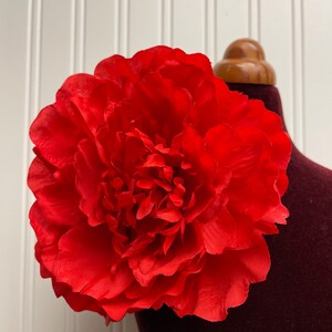 Large Dark Blue Flower Brooch Large Blue Flower Hair Clip - Etsy