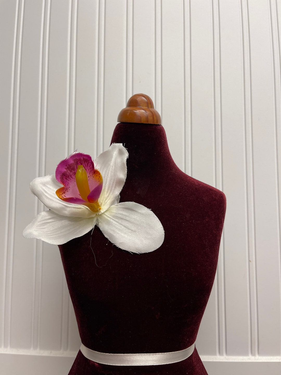 Orchid Flower Brooch Pin - Etsy