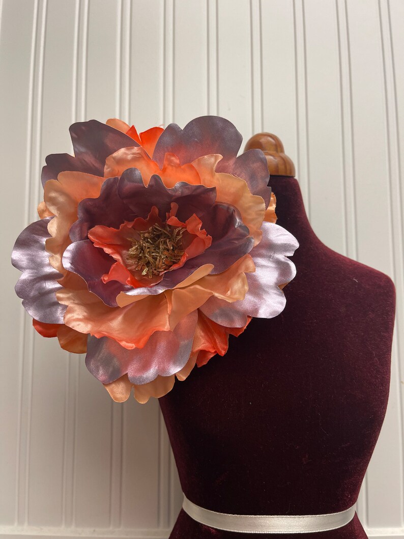 Purple Large Flower Brooch Pin Party Flower Brooch Wedding - Etsy