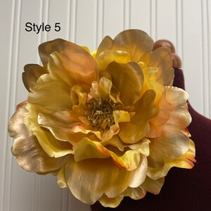 Large Flower Brooch Pin Turquoise Flower Brooch Oversized Brooch Shoulder Corsage Party Flower ...