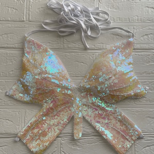 White Y2k Butterfly Sequin Summer Top White Butterfly Top Summer Tank ...
