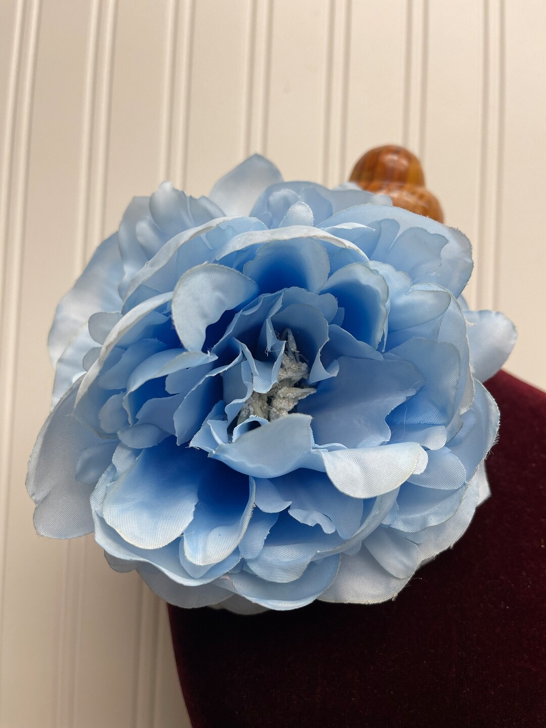 Blue Flower Brooch Pin Light Blue Flower Pin Shoulder Corsage - Etsy
