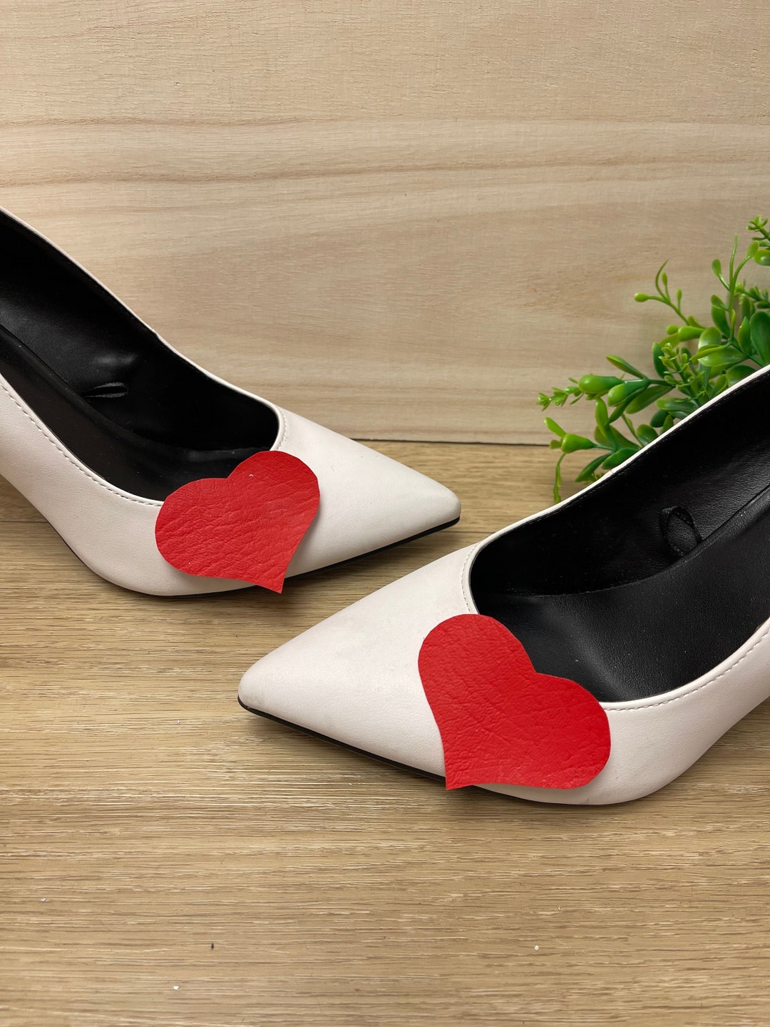 Red Hearts Shoe Clips Heart Shoe Clips Valentine’s Shoe Accessories ...