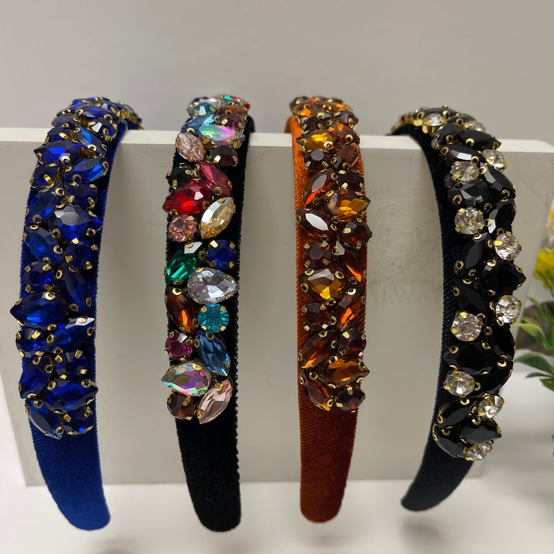 Jeweled Headband - Etsy