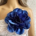 Royal Blue Flower Brooch Pin Party Flower Pin Accessories Womens Flower ...