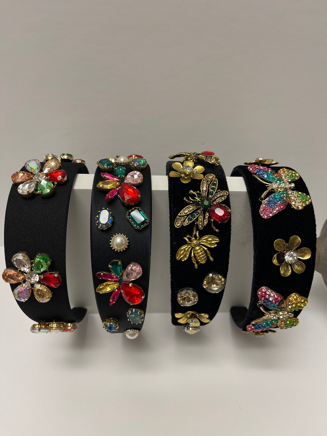 Rhinestone Headband Multicolor Headband Queen Bee Headband Butterfly ...