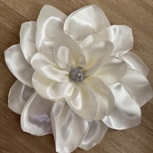 Big Large Ivory Flower Brooch Pin Large Scale Flower Pin Accessories ...
